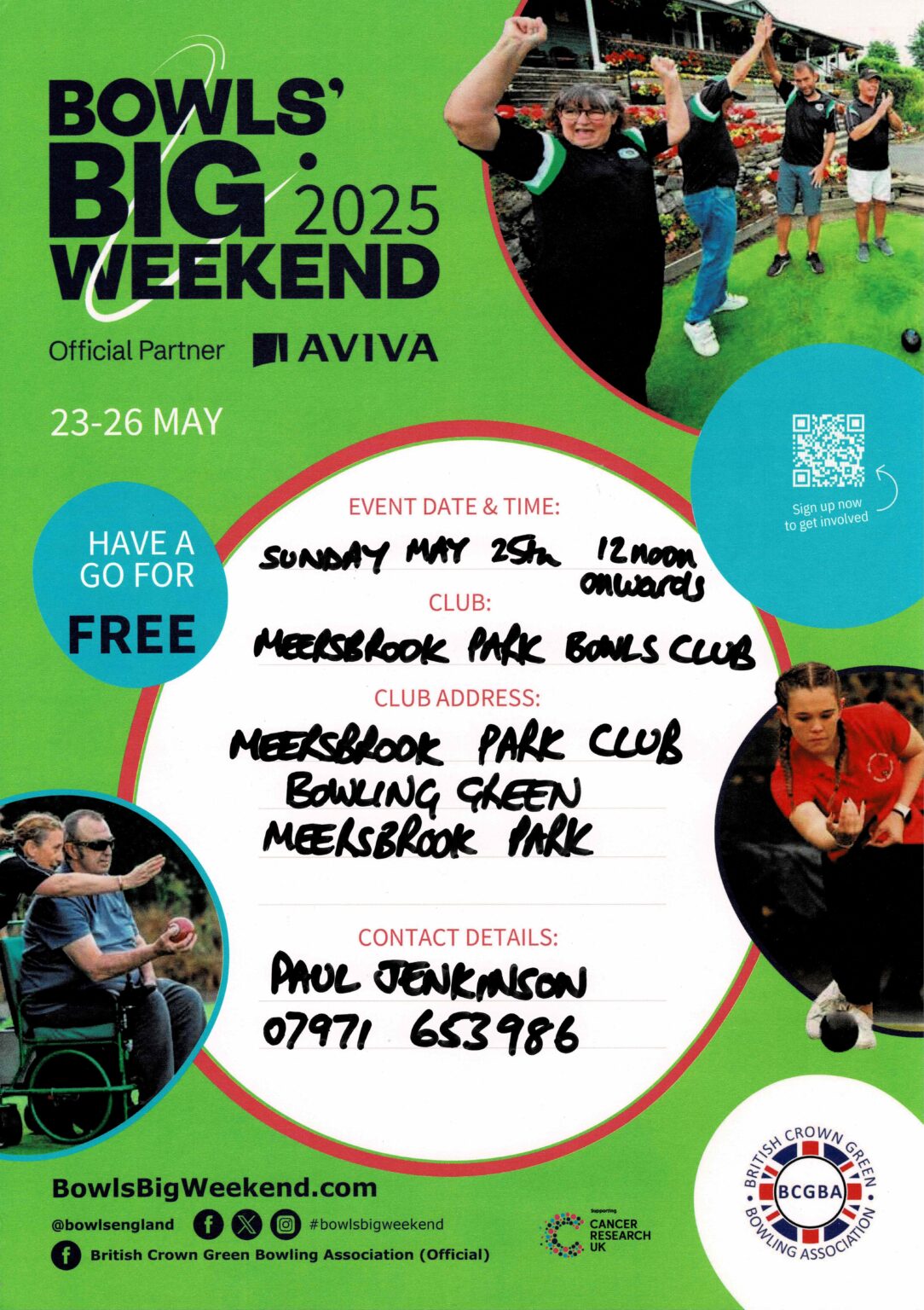 Big Bowls Weekend 2025 – All Welcome – Meersbrook Park Bowling Club